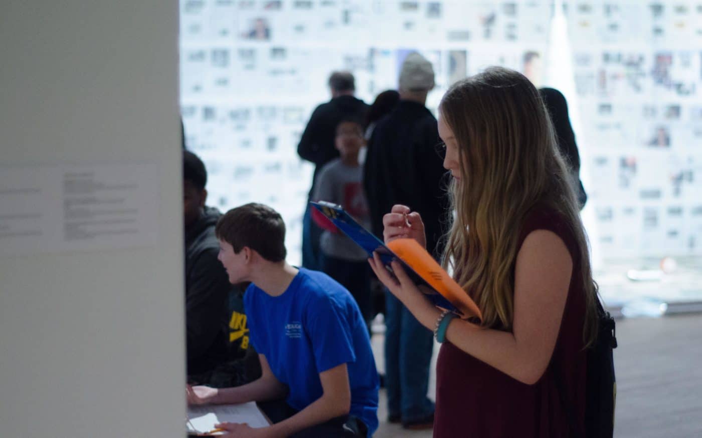 CAMH Visitor Attending Words & Art Event | Contemporary Arts Museum Houston